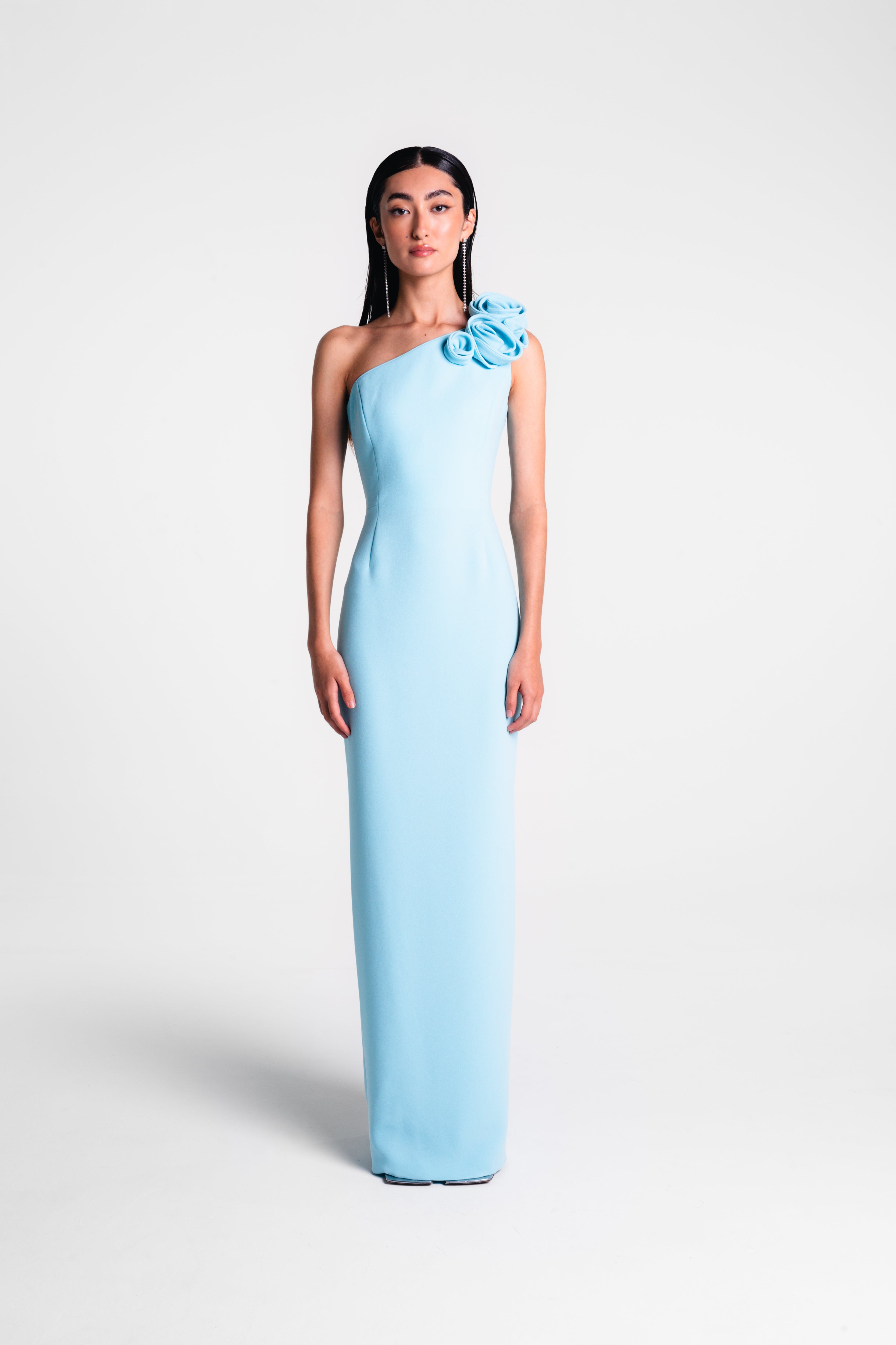 One Shoulder Rose Gown – Catherine Regehr